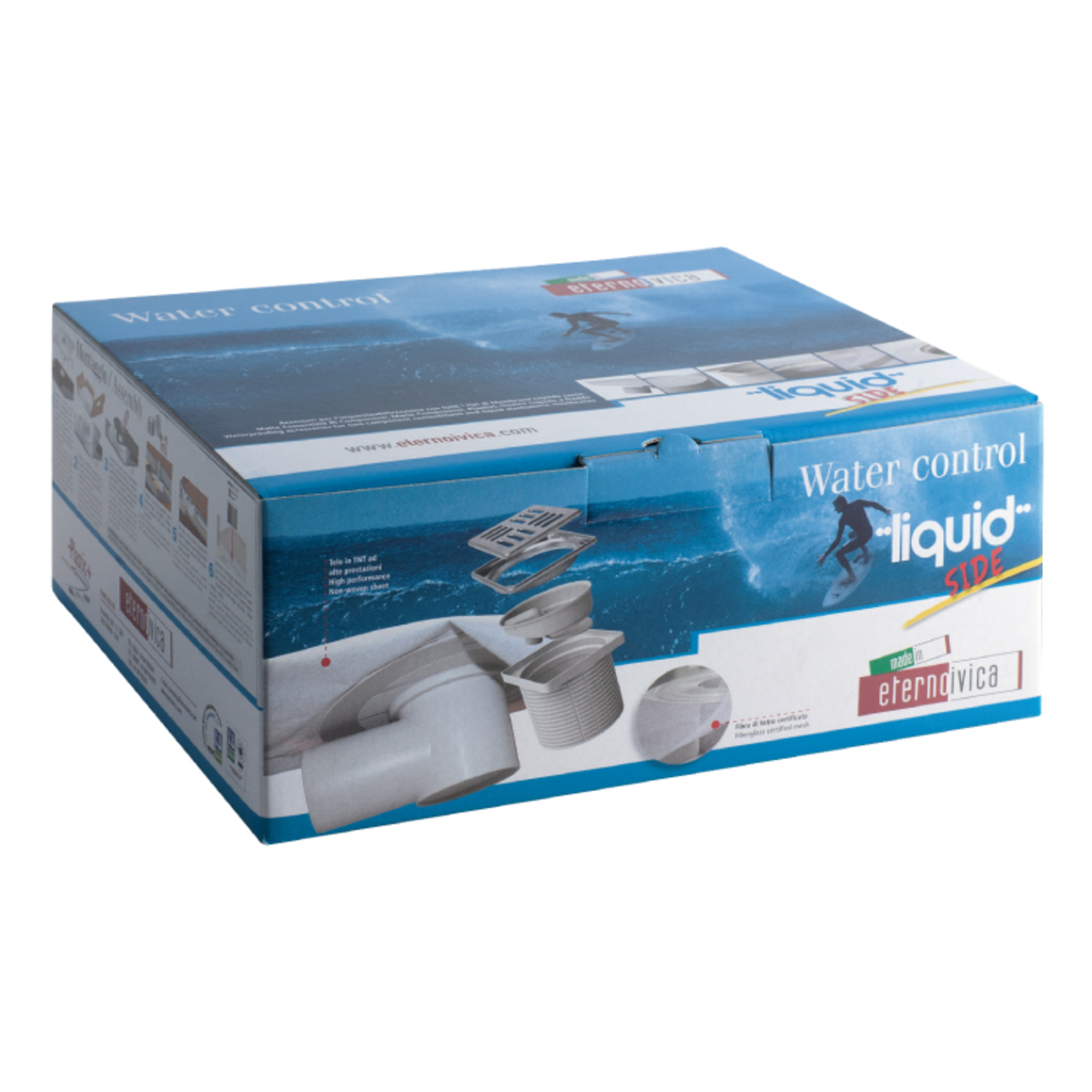 KIT liquid side telescopic with fiberglass mesh - diameter 75 mm ...